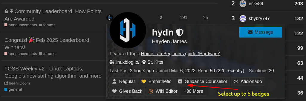 Announcement: Badge Limit Increased! - announcements - LinuxCommunity.io